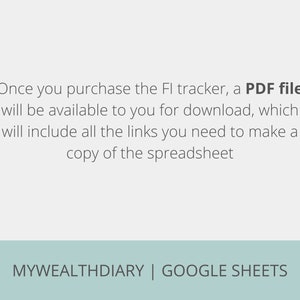 Financial Independence Tracker - Google Sheets - Etsy