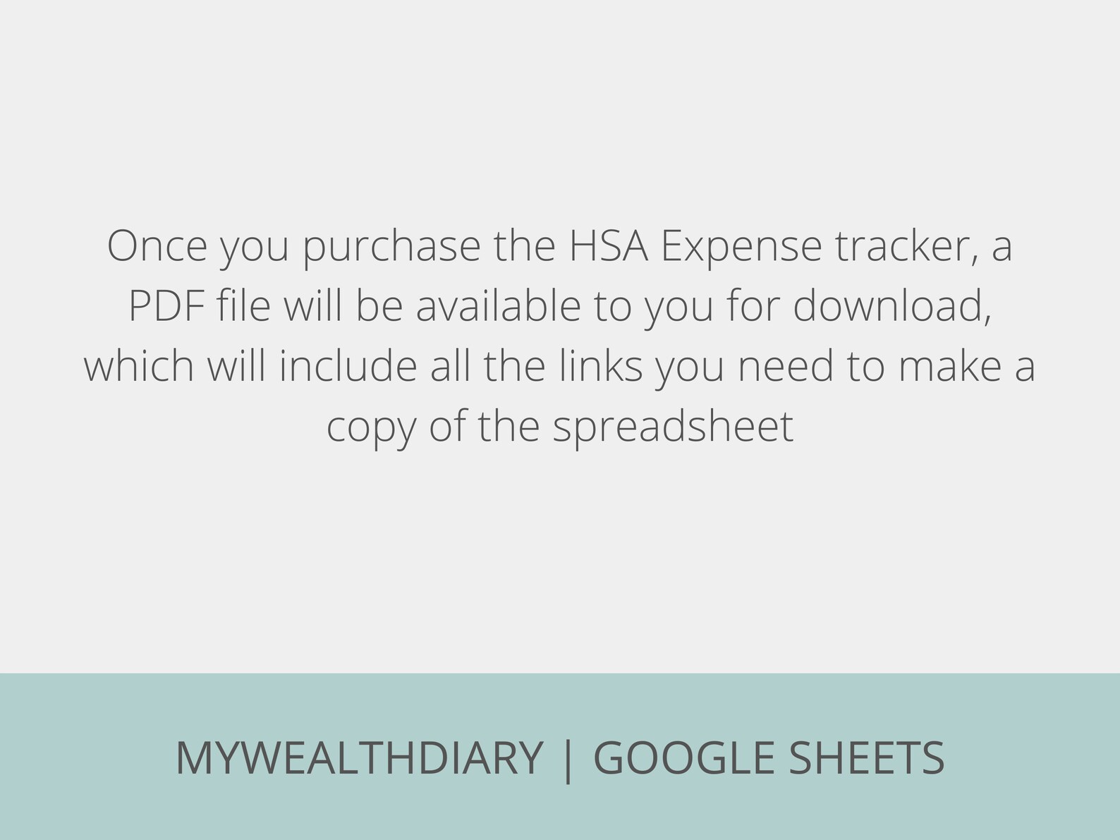 HSA Expense Tracker - Google Sheets - Etsy