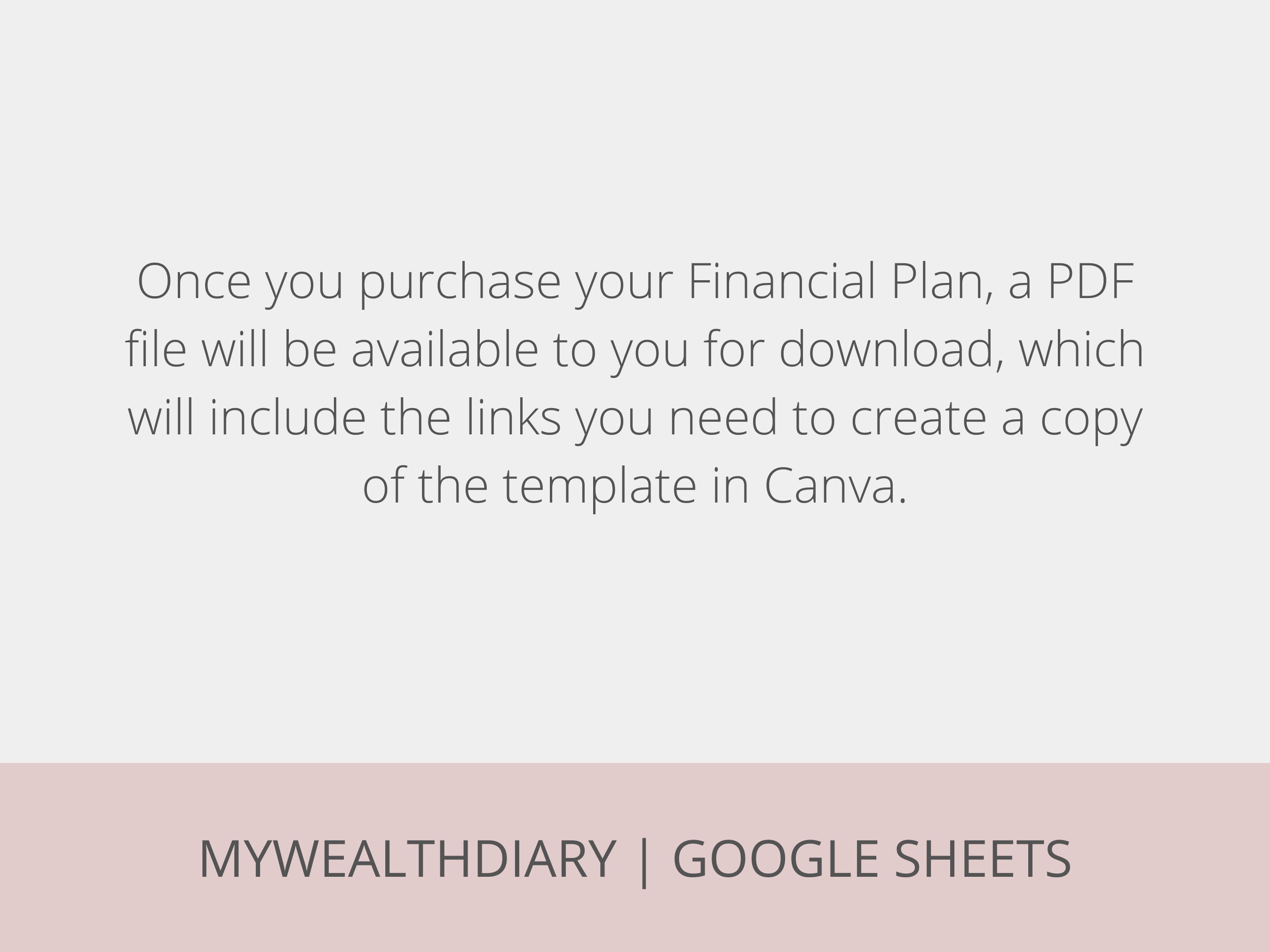 Financial Plan Template - Canva - Etsy