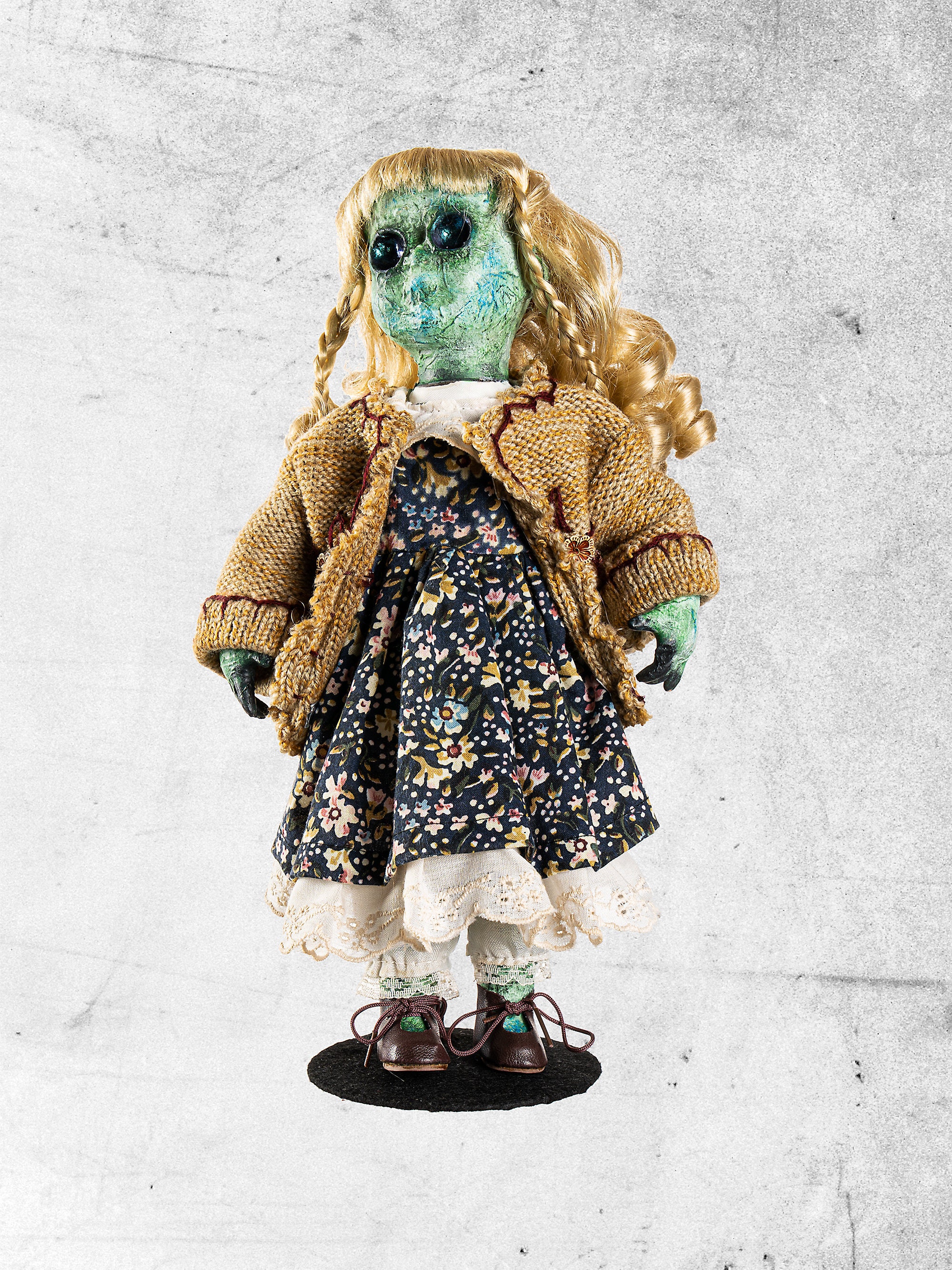 Annie Creepy Doll Scary Doll Hand-painted Doll Zombie - Etsy