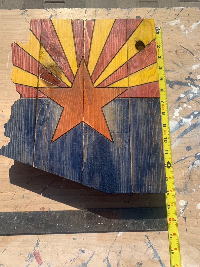 Arizona State Shaped Wall Art - Etsy