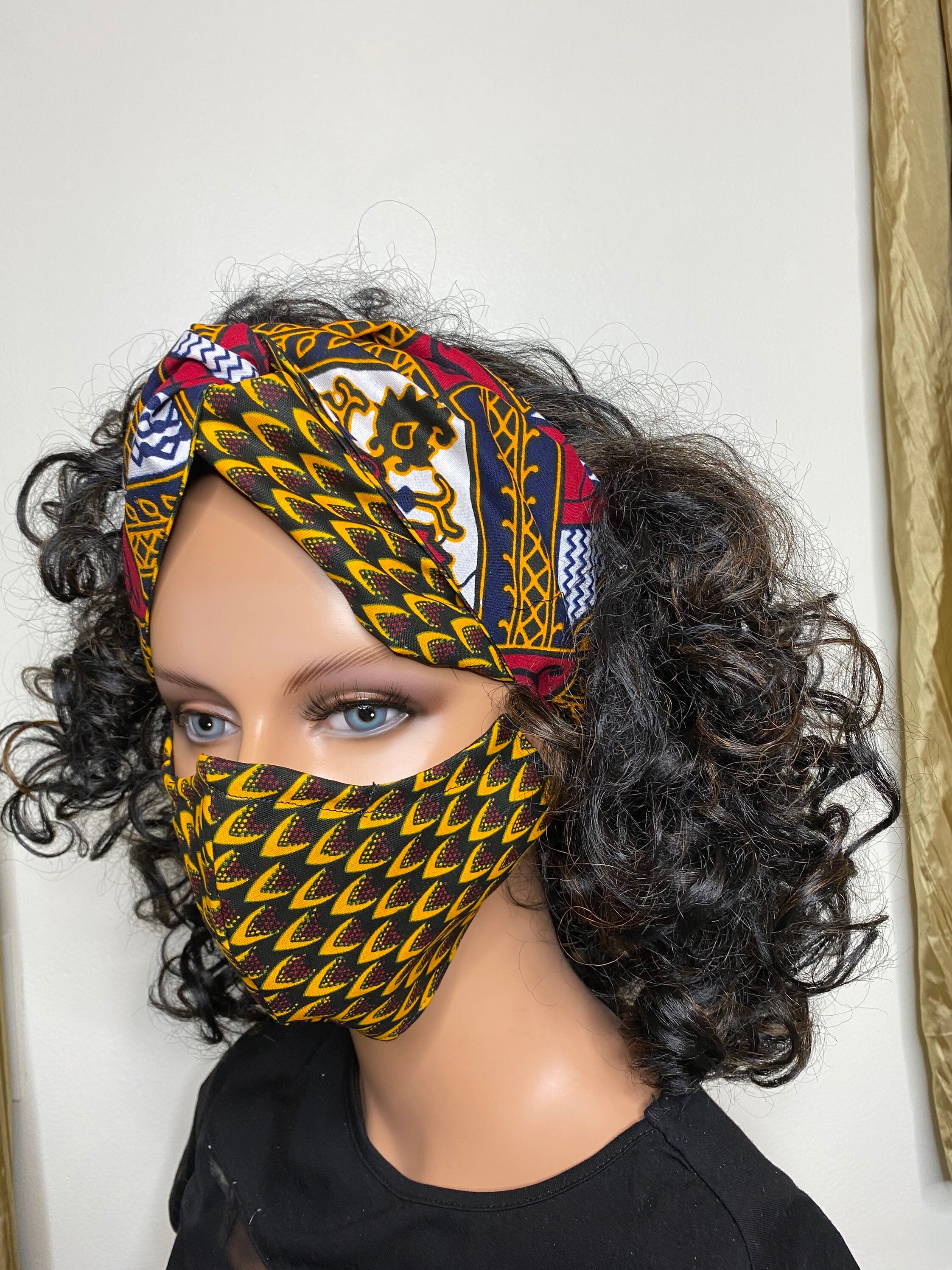 Headband 2 mask set | Etsy