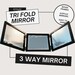 Custom Tri Fold Three Way Hanging Mirror | Black Wood Frames | Great ...
