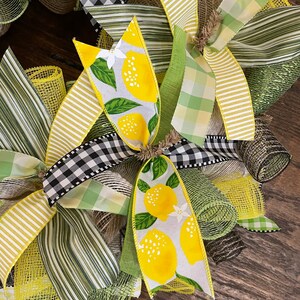 Lemons Deco Mesh Wreath Spring Wreath Everyday Wreath Front Door