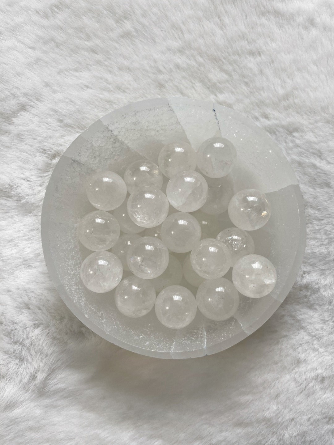 Clear Quartz Mini Sphere, Clear Crystal Ball, Mini Sphere, Clear Quartz ...