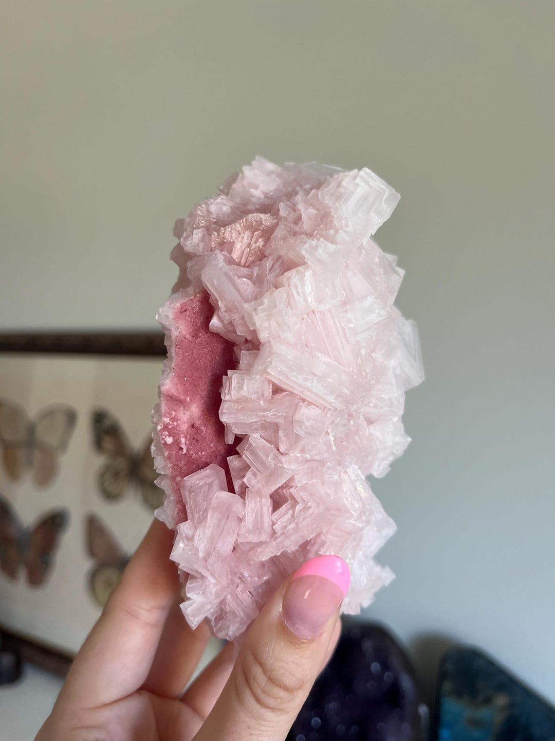 Rare Pink Halite Crystal Specimen, Natural Pink Halite Crystals From ...