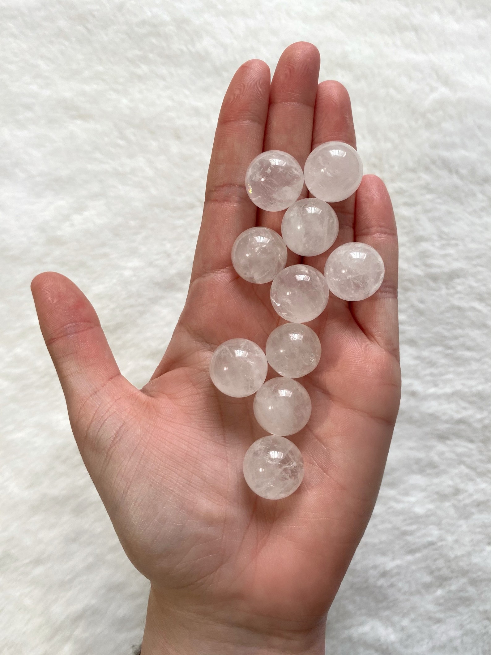 Clear Quartz Mini Sphere Clear Crystal Ball Mini Sphere - Etsy