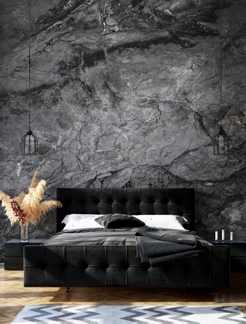 Gray Stone Texture Photo Wallpaper | Self Adhesive | Peel & Stick ...