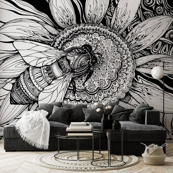 Bee Wallpaper - Etsy