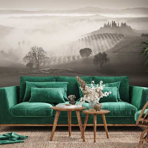 Sepia Tree Wallpaper - Etsy