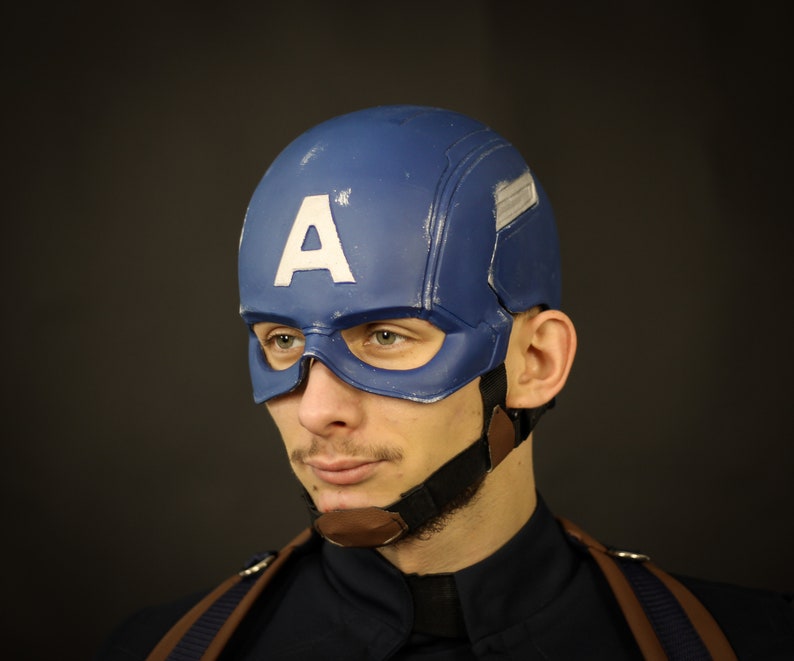 Captain America Helmet - Etsy