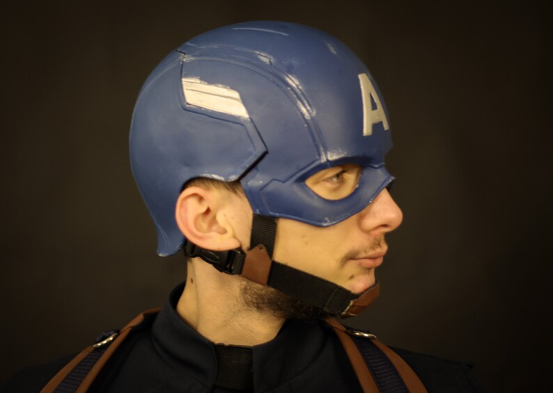 Captain America Helmet - Etsy