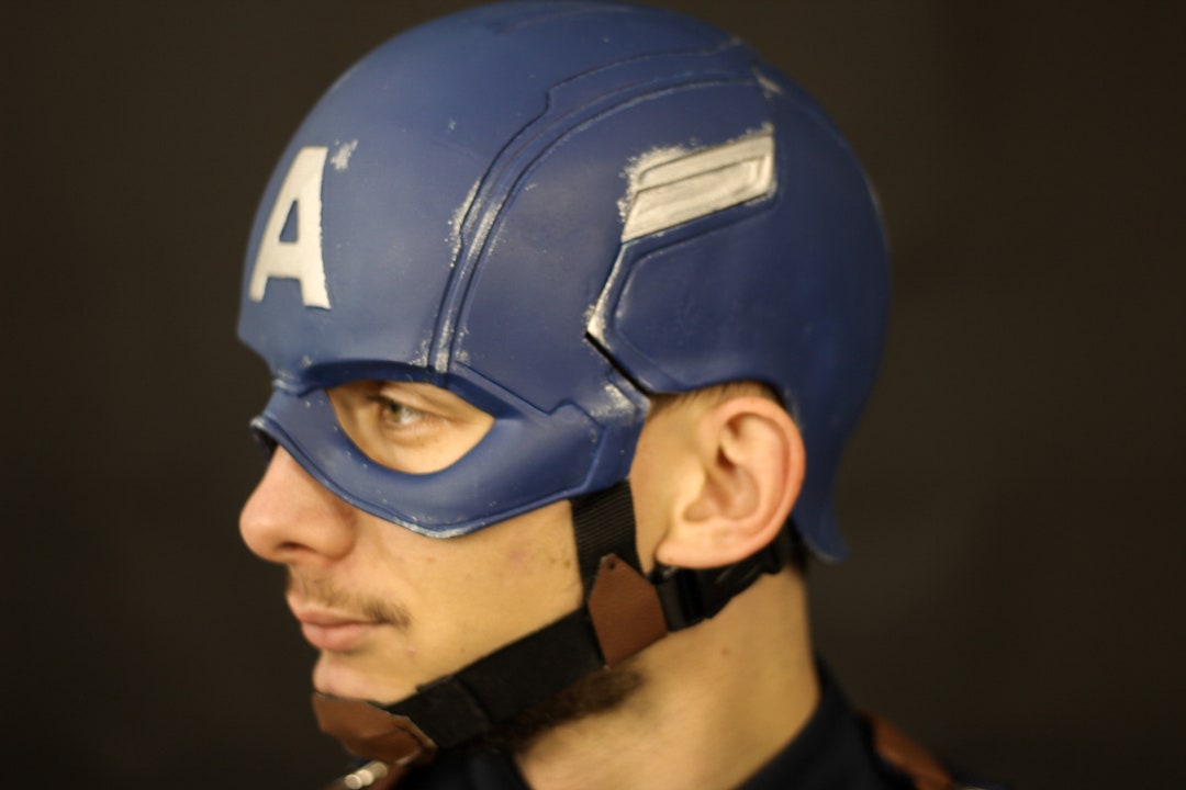 Captain America Helmet - Etsy