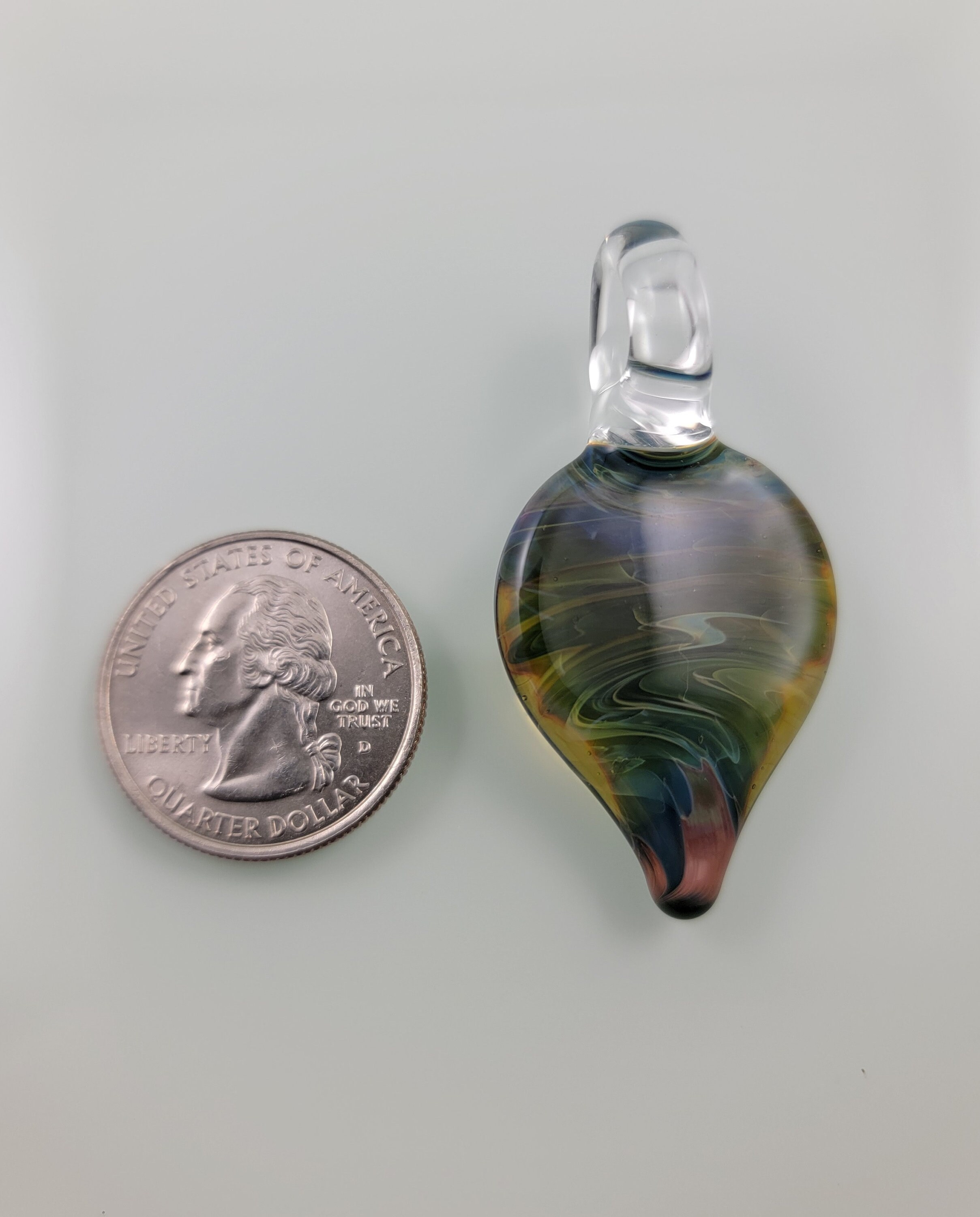 Handmade Glass Pendant Necklace. Wearable Art for Men and - Etsy