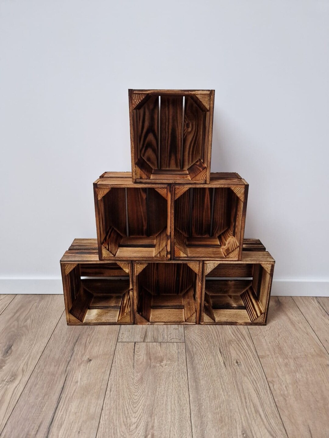 Very Strong Small Wooden Crates for Storage, Sets of 2-20 Boxes, Gift ...