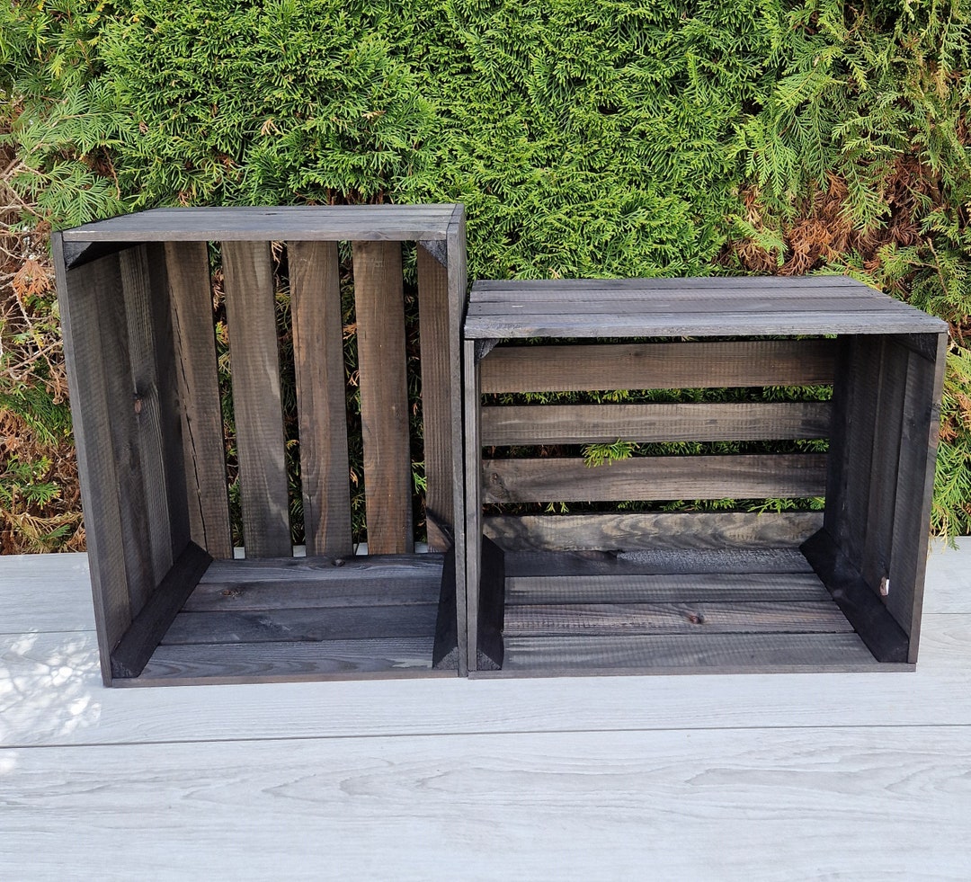 Sturdy Wooden Crates, Beautiful and Modular Storage Boxes - Etsy