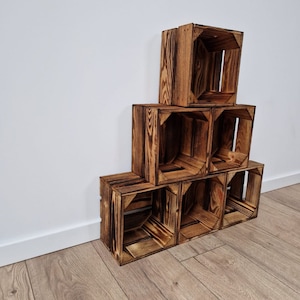 Very Strong Small Wooden Crates for Storage, Sets of 2-20 Boxes, Gift ...