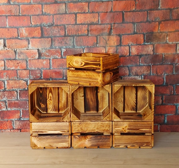 Antique Small Wooden Crates Wooden Crates Vintage Style Storage