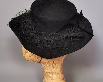 Mourning Hat - Etsy