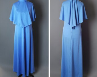 70s Maxi Dress Cape - Etsy