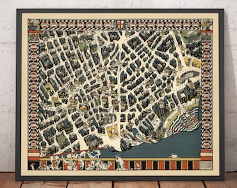 Rare Old London Underground Tube Map 1922 Framed or Unframed | Etsy UK