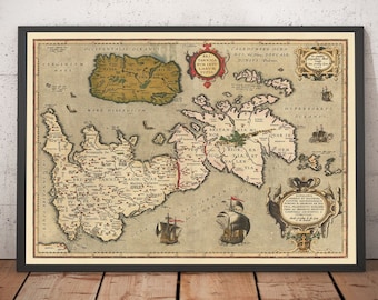 Old Britannia Map - Etsy