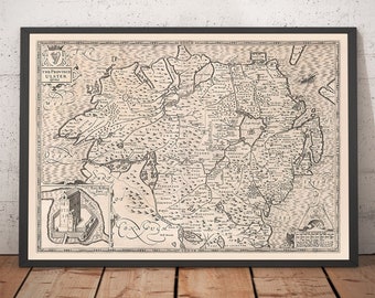 Old Map of Ulster Northern Ireland in 1611 by Speed | Etsy