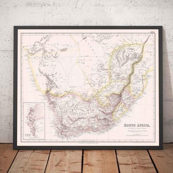 Antique Dutch Map of Africa - Etsy