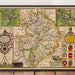 Old Map of Dublin, Ireland in 1756 by John Rocque Large City Wall Chart ...
