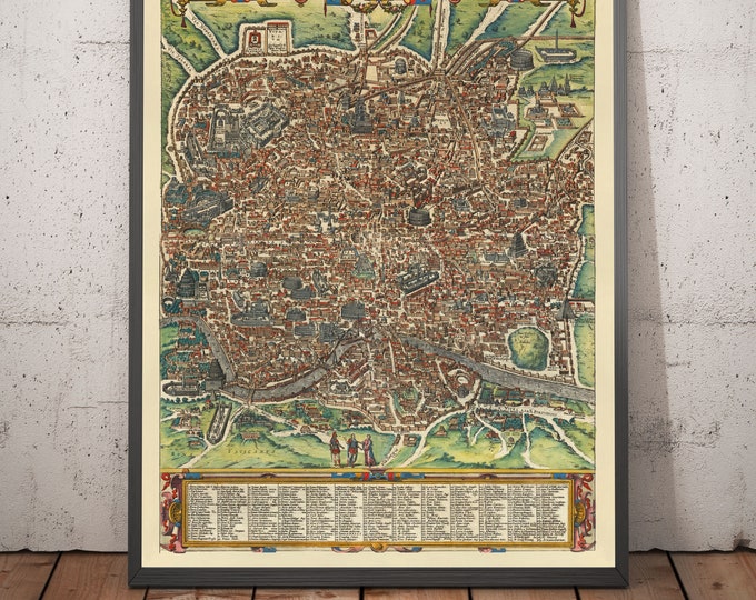 Ancient Rome Map - Dark Fantasy Style Roman Empire Map, Ancient Rome ...