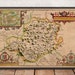 Old Map of Montgomeryshire, Wales, 1611 by John Speed - Powys, Maldwyn ...