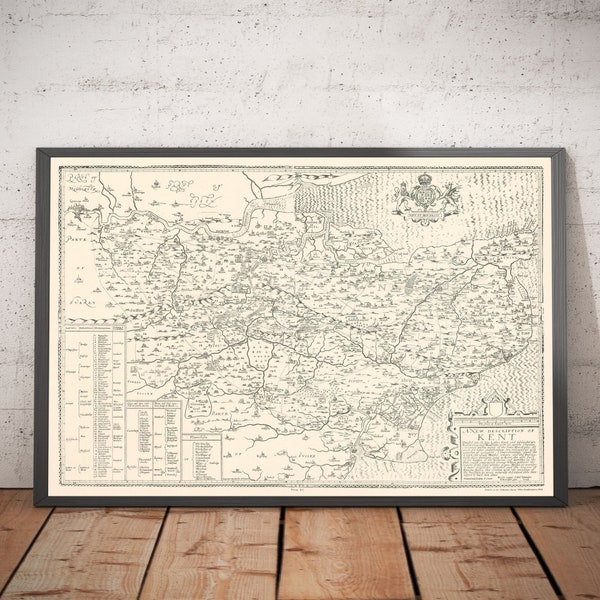 Antique Map of Rochester Kent - Etsy UK