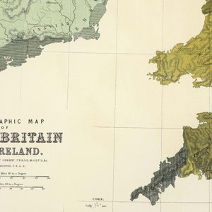Old Map of Ancient Britain, 1856 - Wales, Picts, Celtic Iron Age Tribes ...