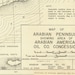 Old Aramco Map, 1953 - First Arabian American Oil Company Map - Saudi ...