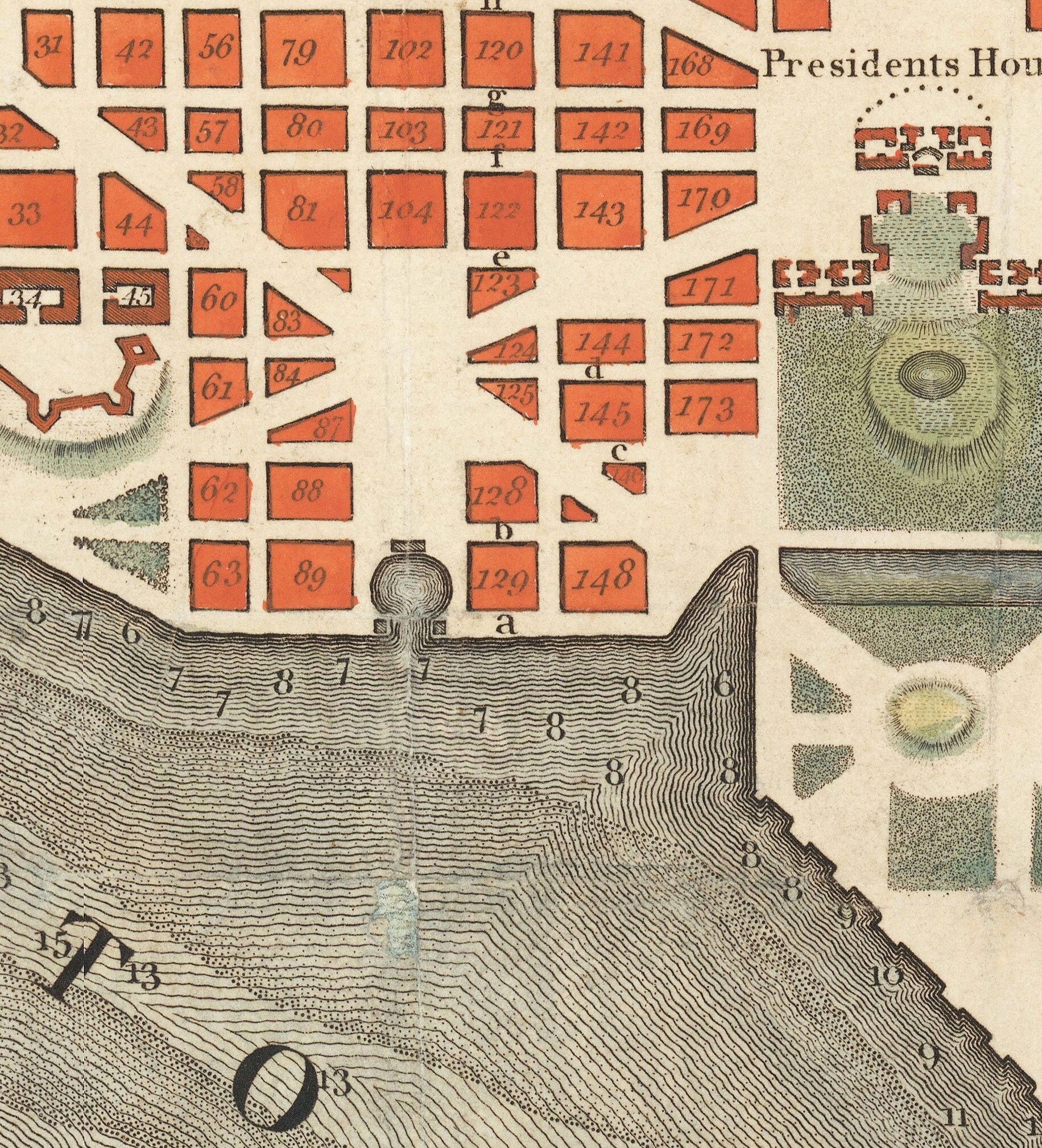 Very Old Map of Washington DC 1795 by John Russell | Etsy UK