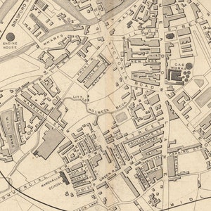 Old Map of Leeds in 1851 by Rapkin - Town Hall, Kirkstall Abbey ...