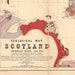 Old Map of Scotland by A. Geikie, 1876 Scottish Geology Map Geological ...