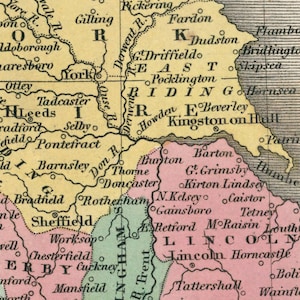 Old Map of Counties in England & Wales, 1827 - Historic County Map ...