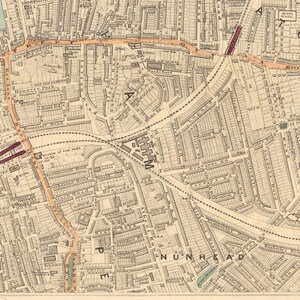 Old Map of South London in 1891 - Camberwell, Peckham, Walworth ...