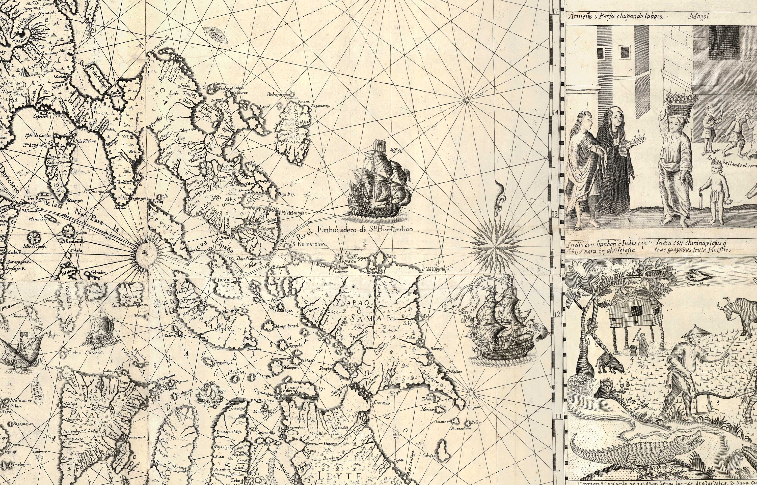 Old Map of the Philippines in 1734 by Pedro Murillo Velarde - Luzon ...