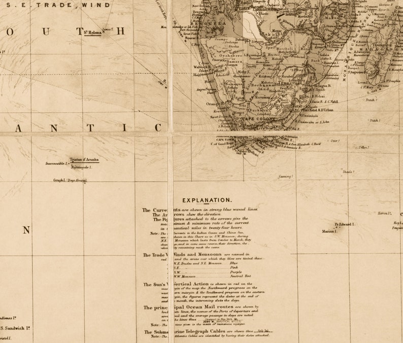 Old World Map by Stanford 1898 Masterpiece Vintage Atlas - Etsy