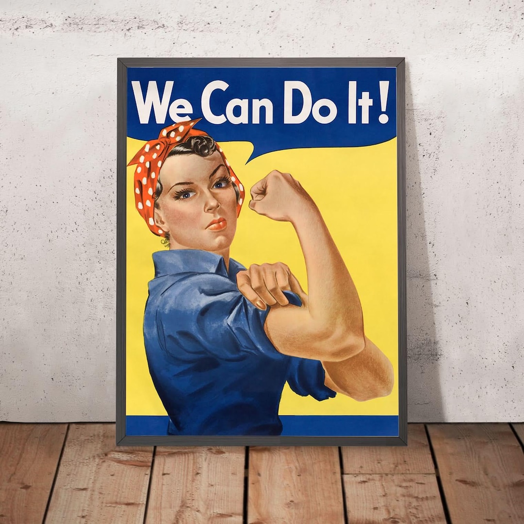We Can Do It by J. Howard Miller, 1943: Rosie the Riveter - Etsy