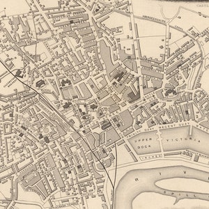 Old Map of Aberdeen, Scotland in 1851 by Tallis & Rapkin - Antique ...