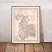 Old Map of Dublin, Ireland in 1756 by John Rocque - Large City Wall ...