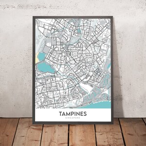 Modern City Map of Tampines, Singapore: Our Tampines Hub, Tampines Mall ...