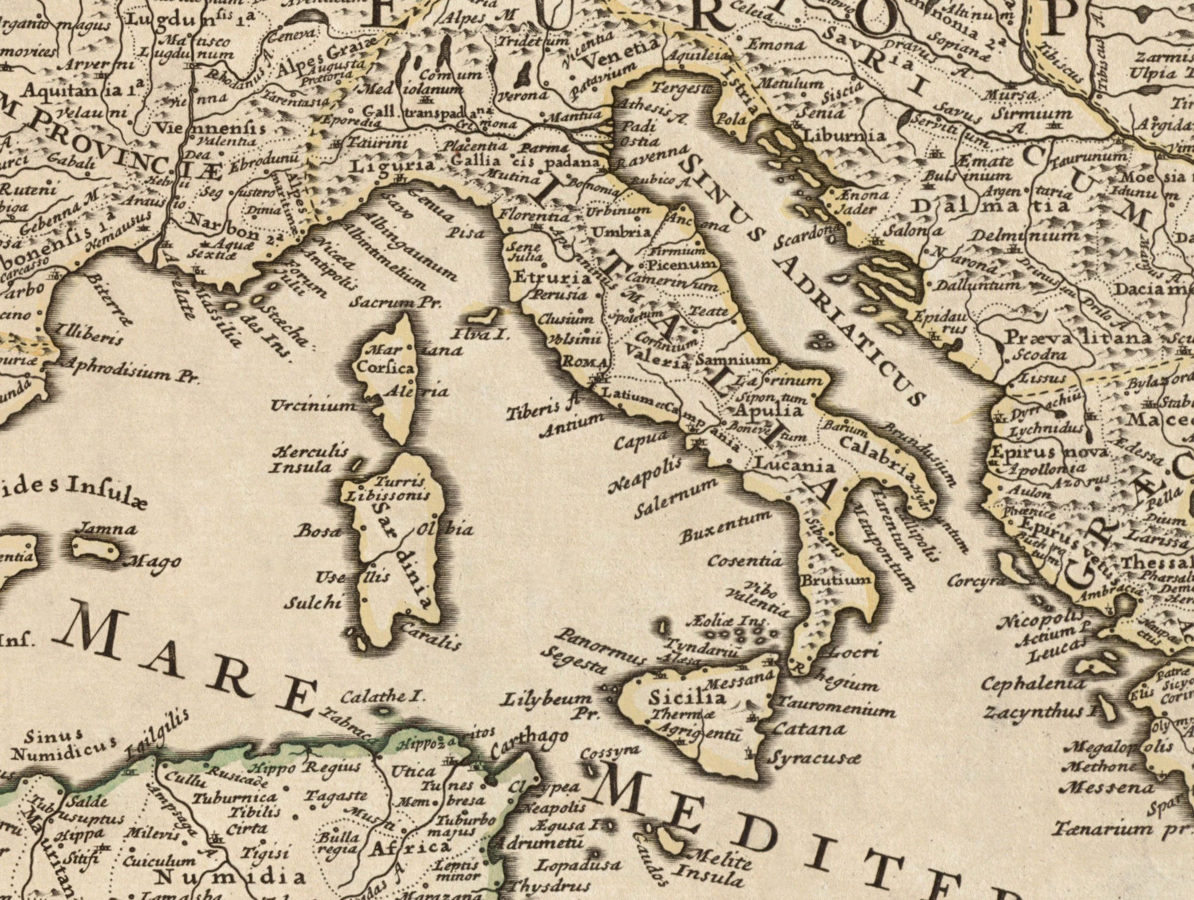 Old Roman Empire World Map From 400 AD - Giant Huge Rare Vintage Map of ...