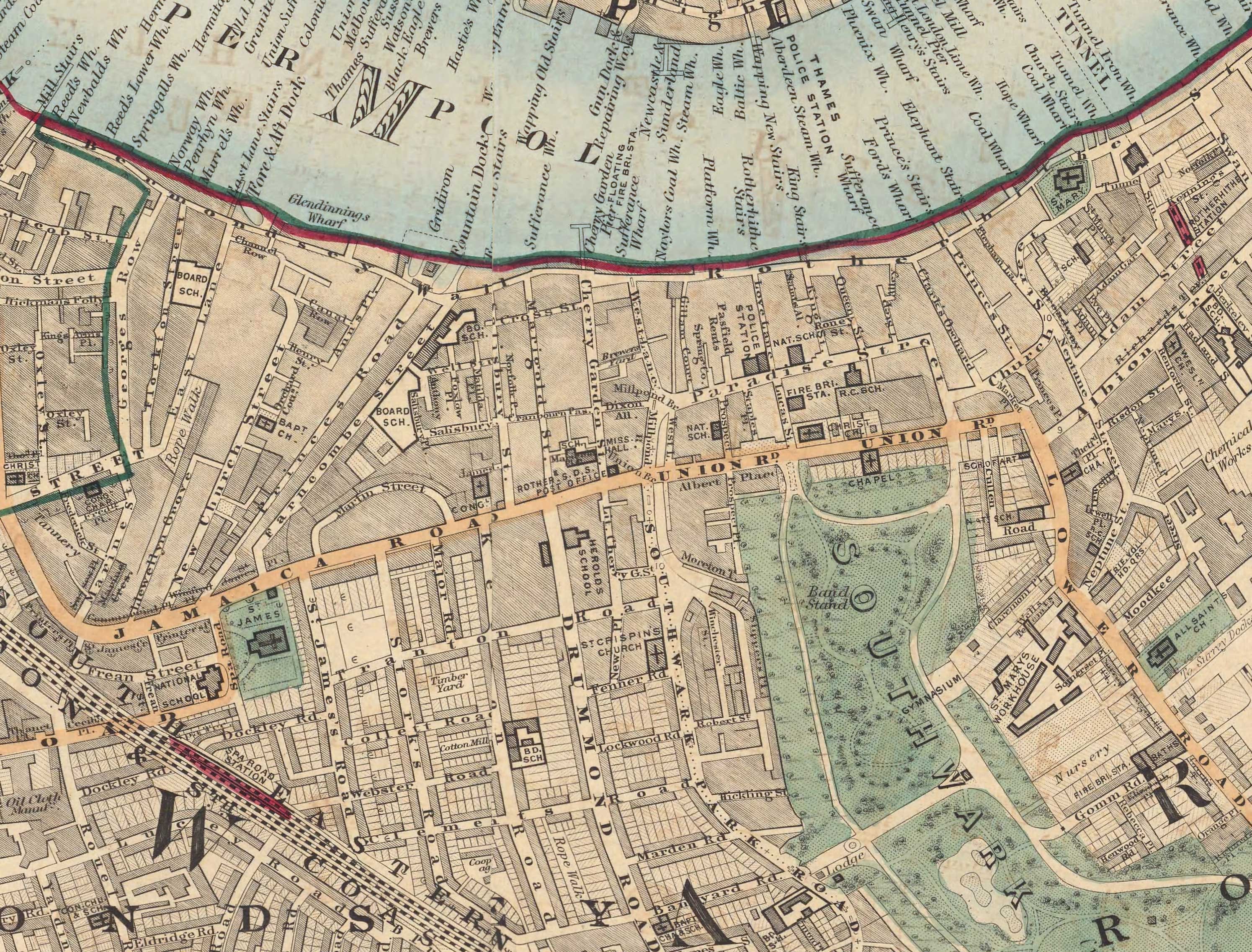 Old Map of City of London, 1891 - London Bridge, St Pauls, Liverpool St ...