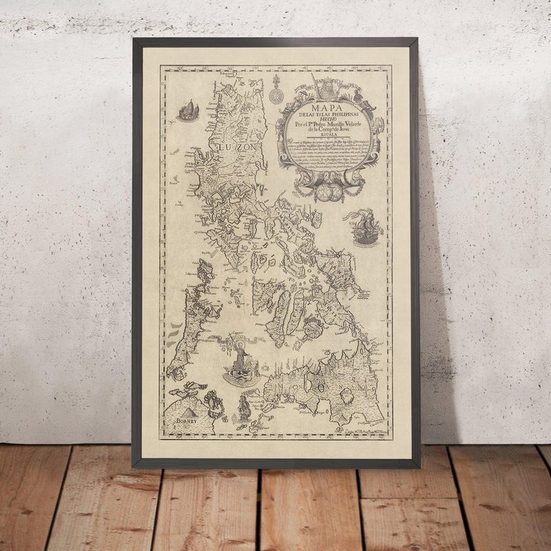 Philippines Map\ - Etsy UK