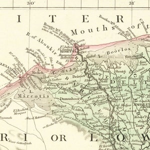 Old Map of Egypt, 1832 by Arrowsmith - Cairo, Giza, Alexandria ...