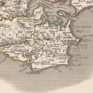 Old Map of Dorset in 1806 by John Cary - Dorchester, Poole, Weymouth ...
